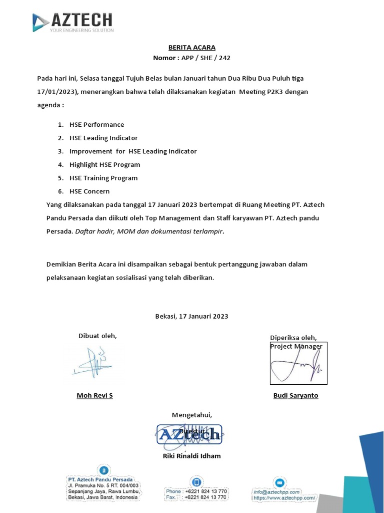 1.1.2 Lampiran - Meeting p2k3 | PDF