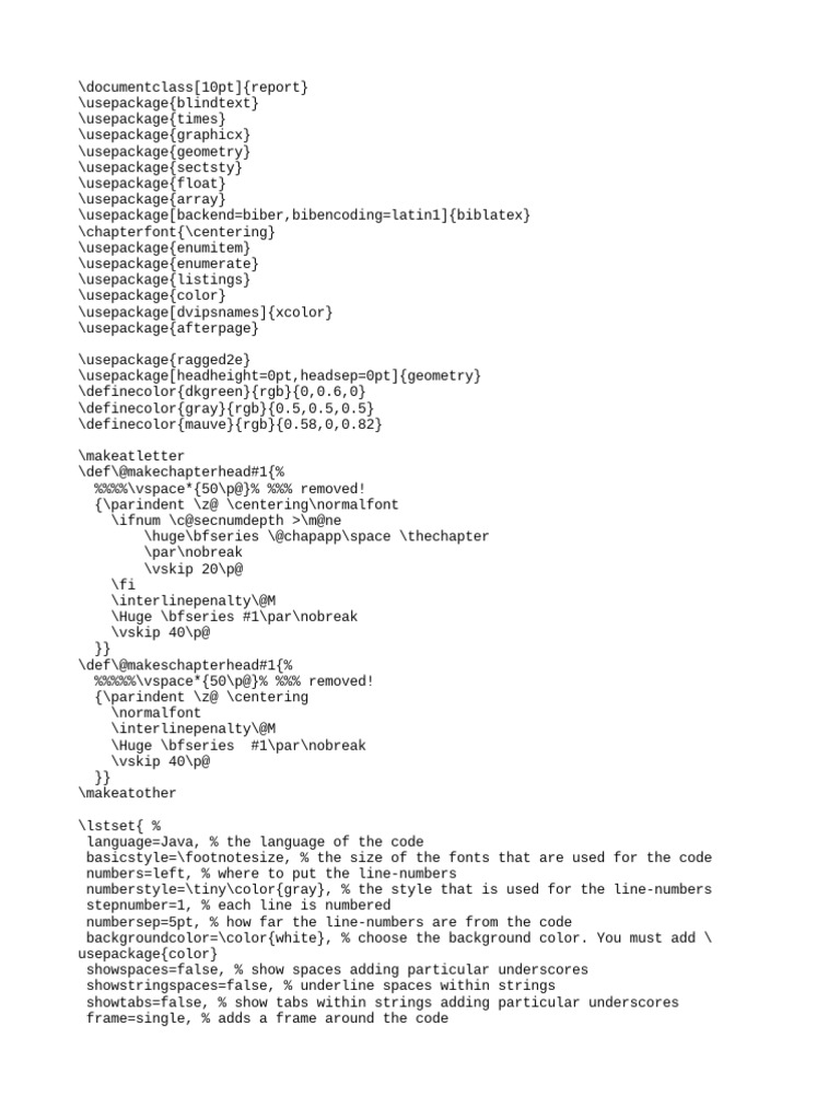 LATEX CODE Minor | PDF