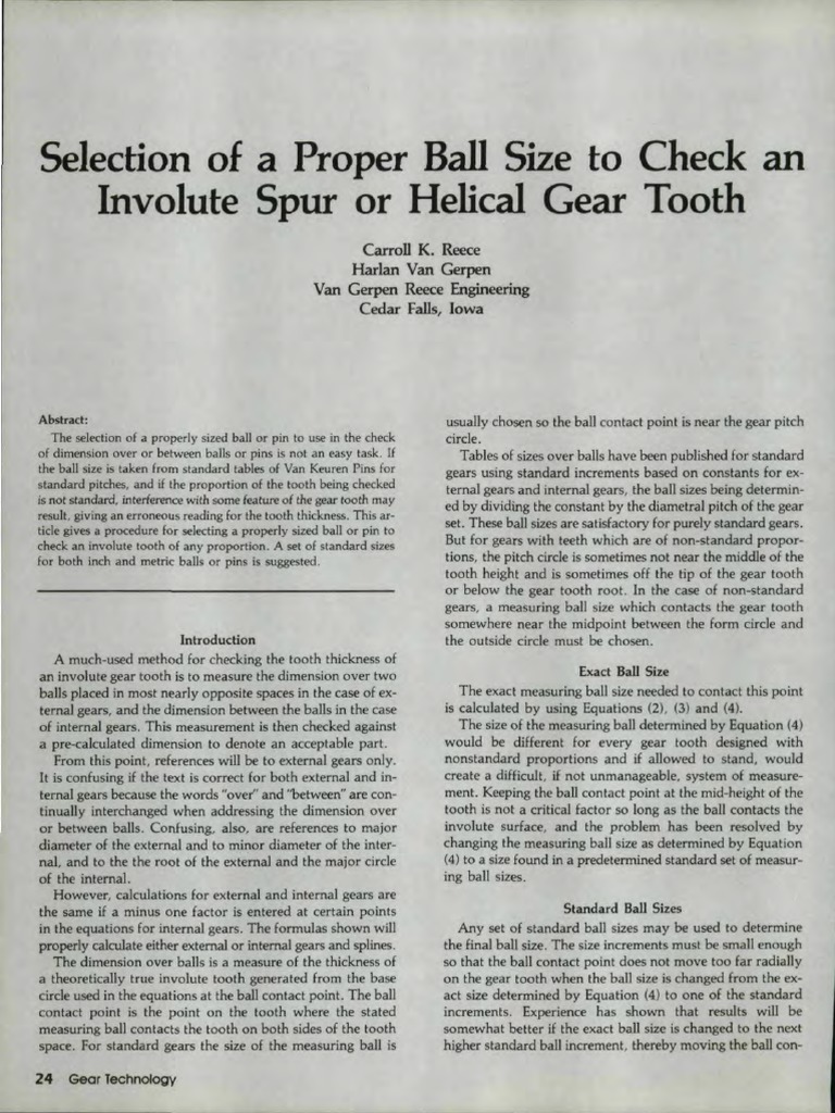 Diameter Over Balls | PDF