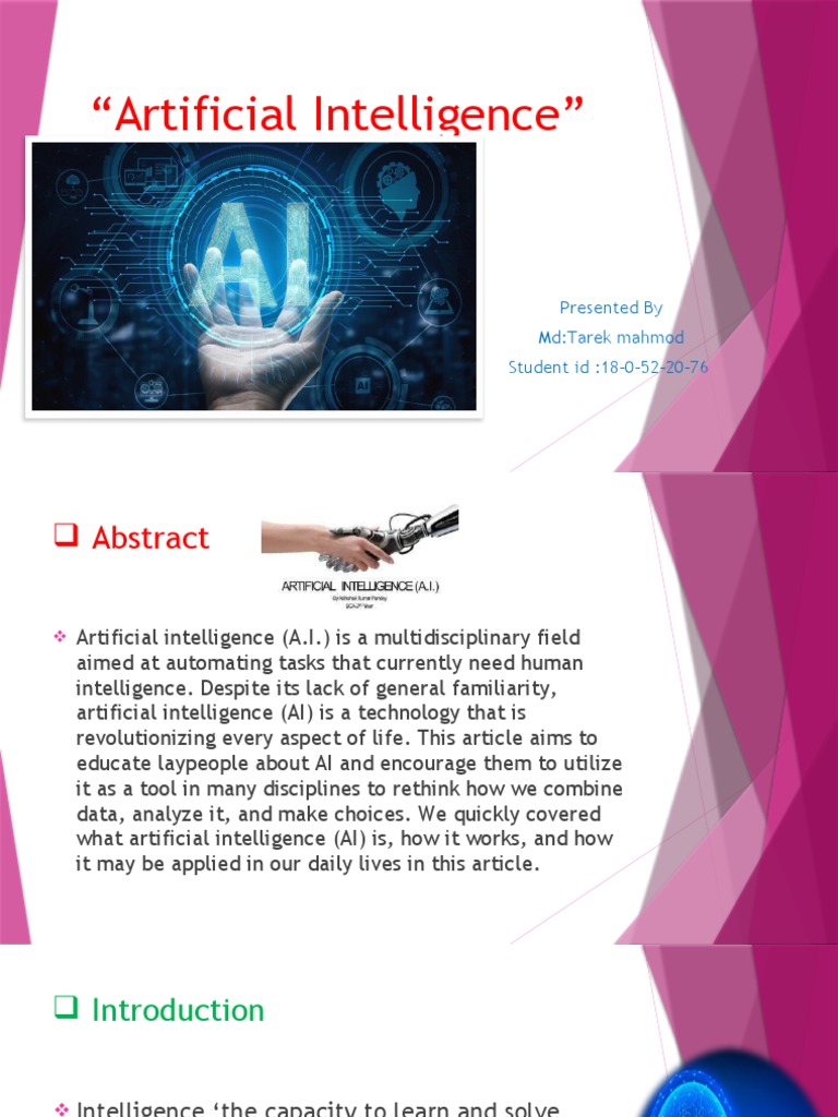 Artificial Intelligence | PDF | Artificial Intelligence | Intelligence ...