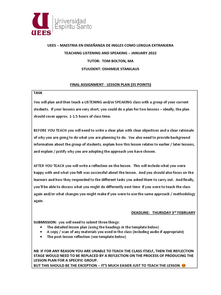 Lesson Plan Pdf Lesson Plan Top Down And Bottom Up Design 