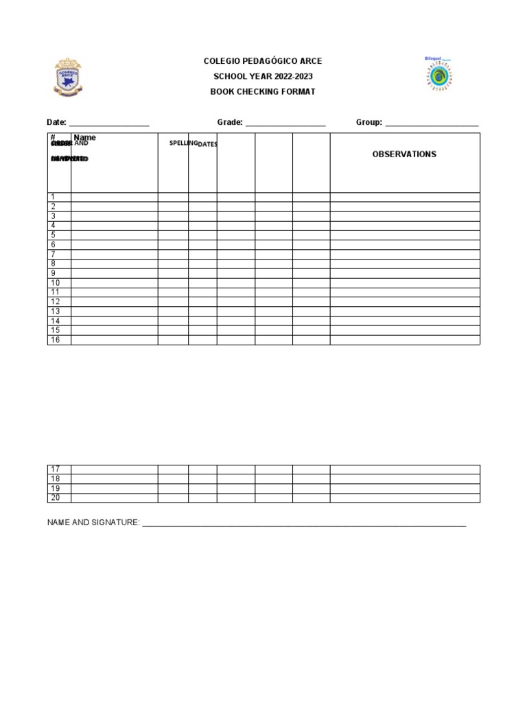 Book Checking Format | PDF