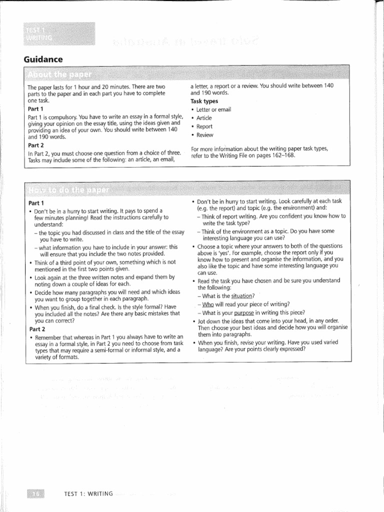 Fce Writing Questions | PDF