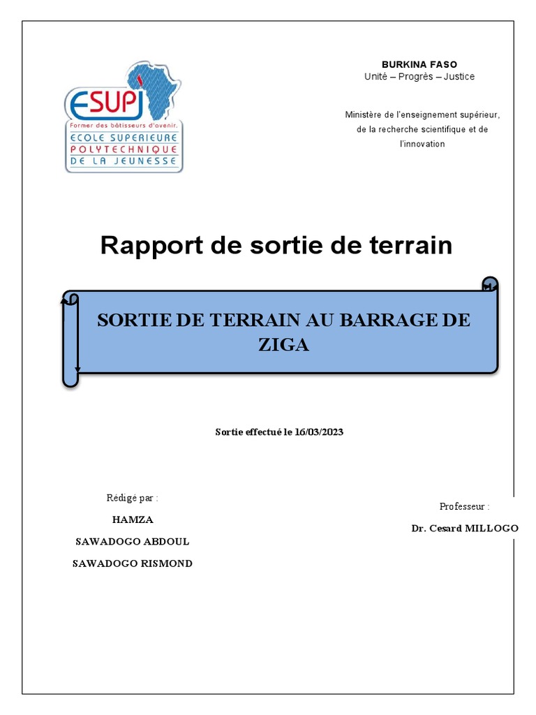 Rapport de Sortie | PDF | Assainissement | Eaux usées