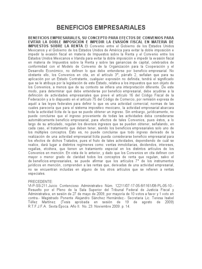 Definición de Beneficio Empresarial | PDF | Finanzas y dinero