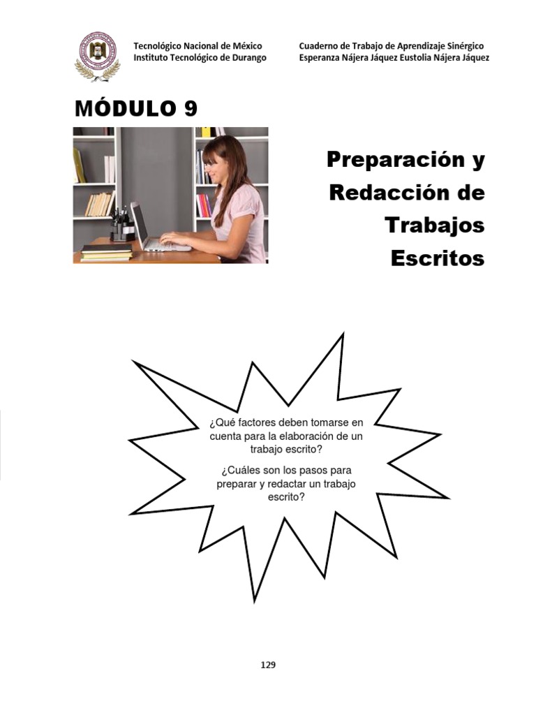 Módulo 9 Preparación y Redacción de Trabajos Escritos | PDF