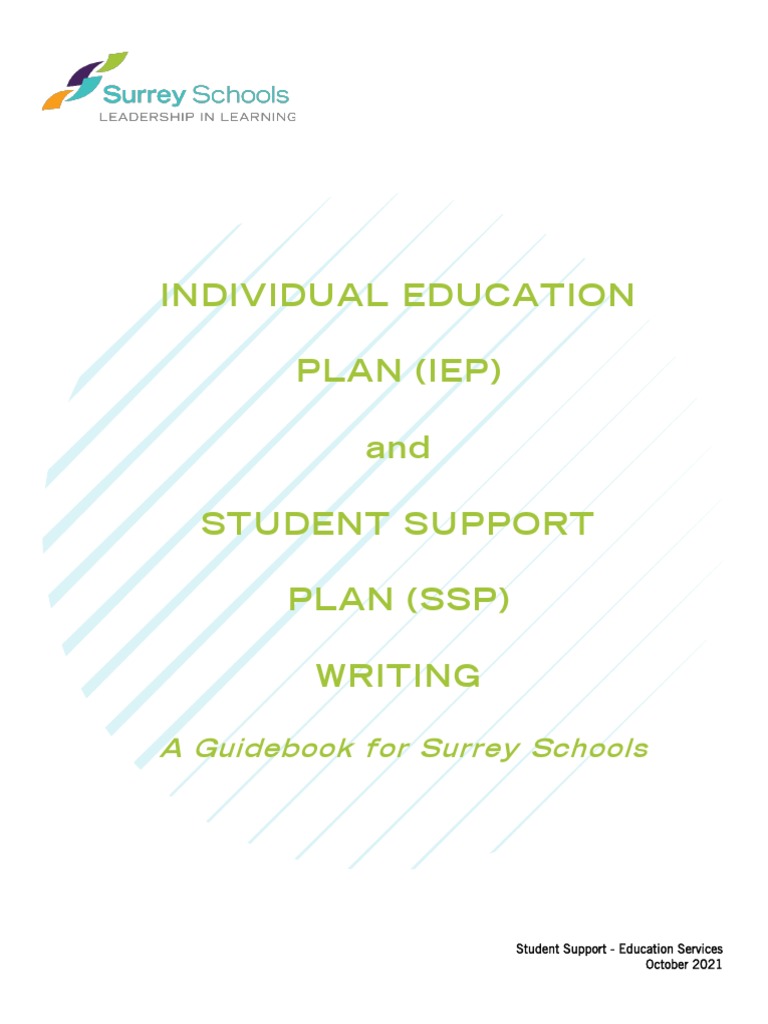 Iep and SSP Writing Guidebook For Surrey Schools1 | PDF ...