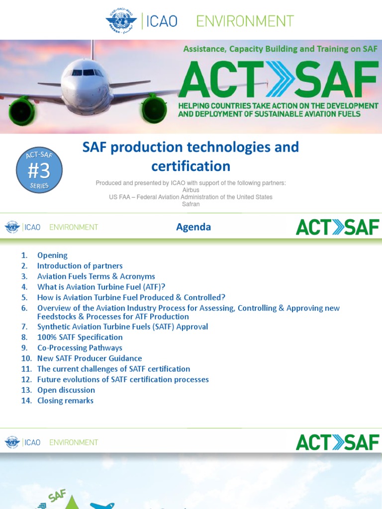 ACT SAF Series 3 - SAF Production Technologies and Certification | PDF ...
