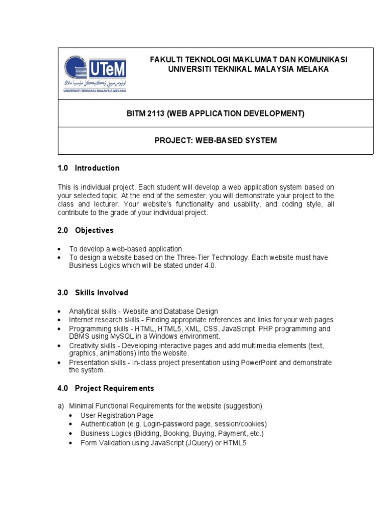 Project Guidelines | PDF