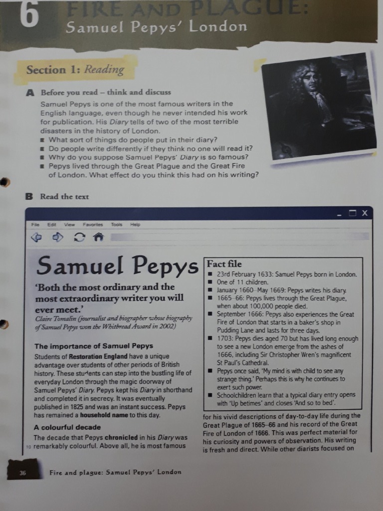 S.P. Samuel Pepys | PDF