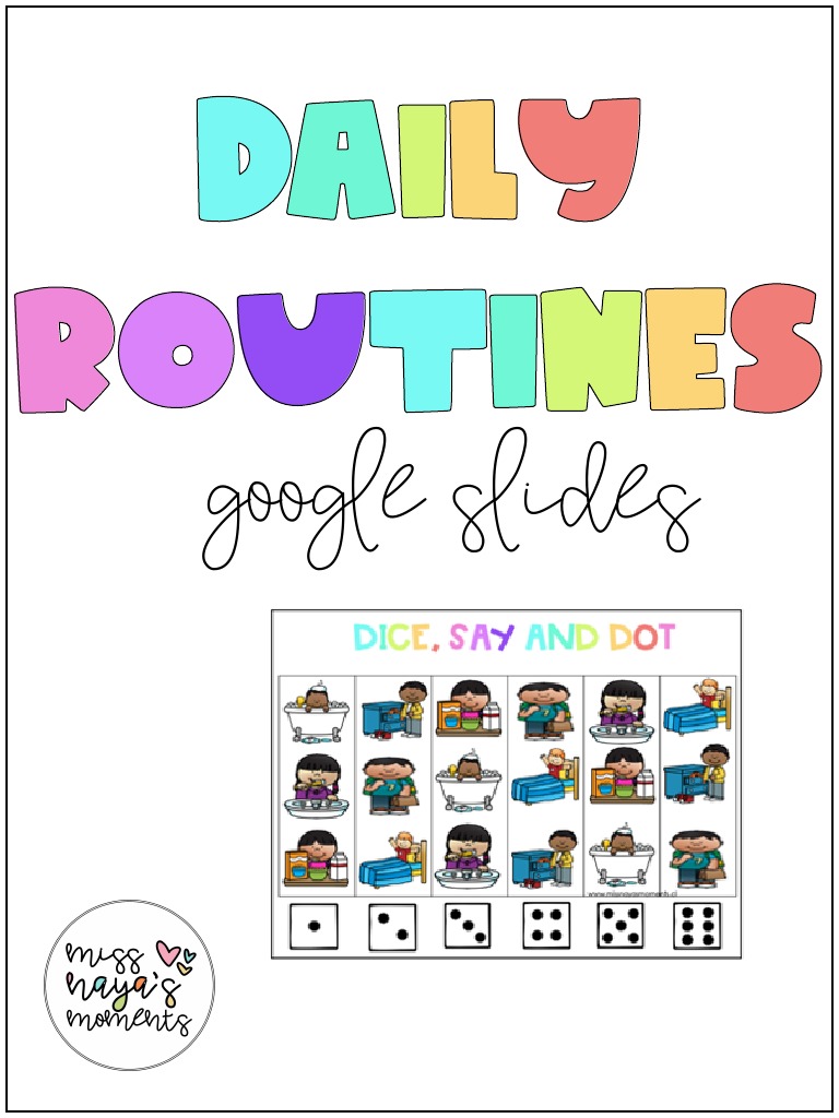 Daily Routines Freebie Google Slides | PDF