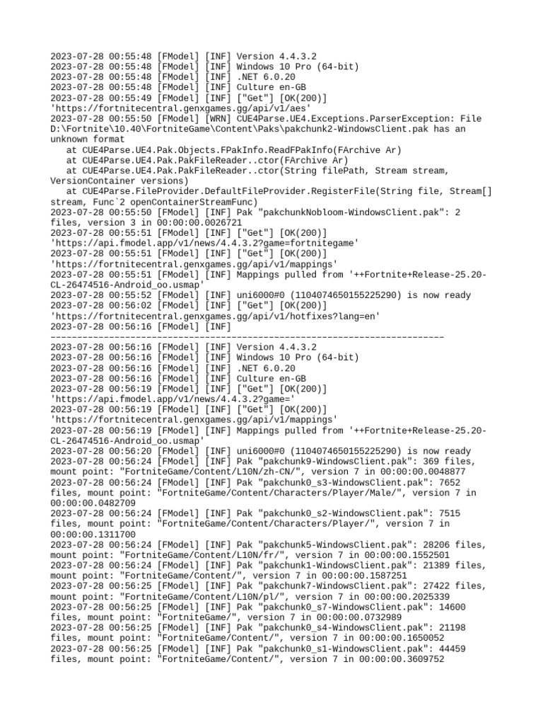 FModel Log 2023 07 28 | PDF