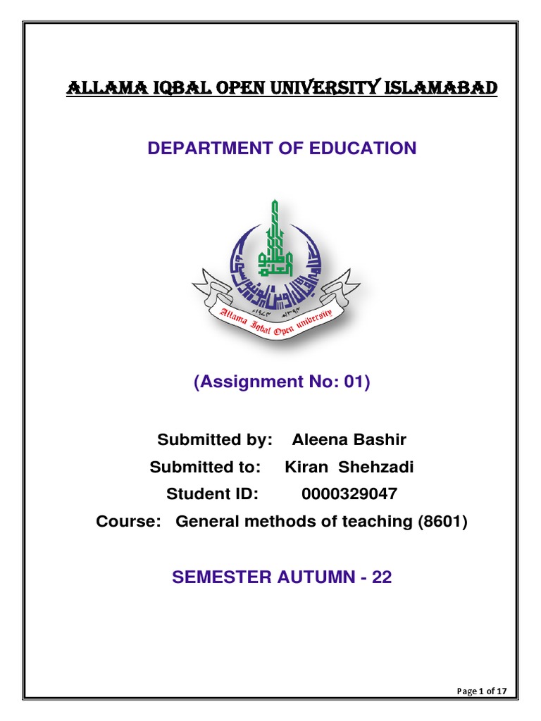 8601 - General Methods of Teaching | PDF