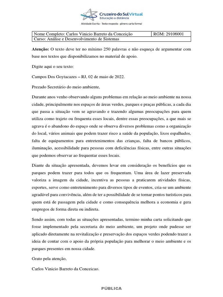 Template Atividade LPO | PDF