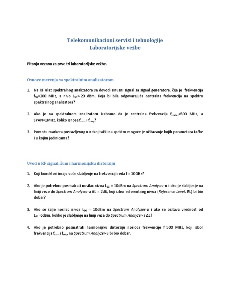 Pitanja - Za - Lab - 1-3 | PDF