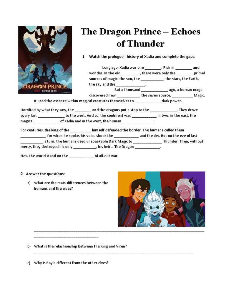 The Dragon Prince: Echoes of Thunder | PDF