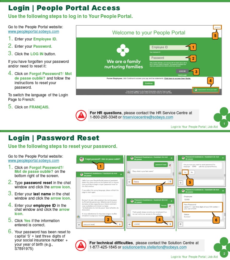 EMP-All 04 Login To Your PeoplePortal V1.1 | PDF | Password | Login