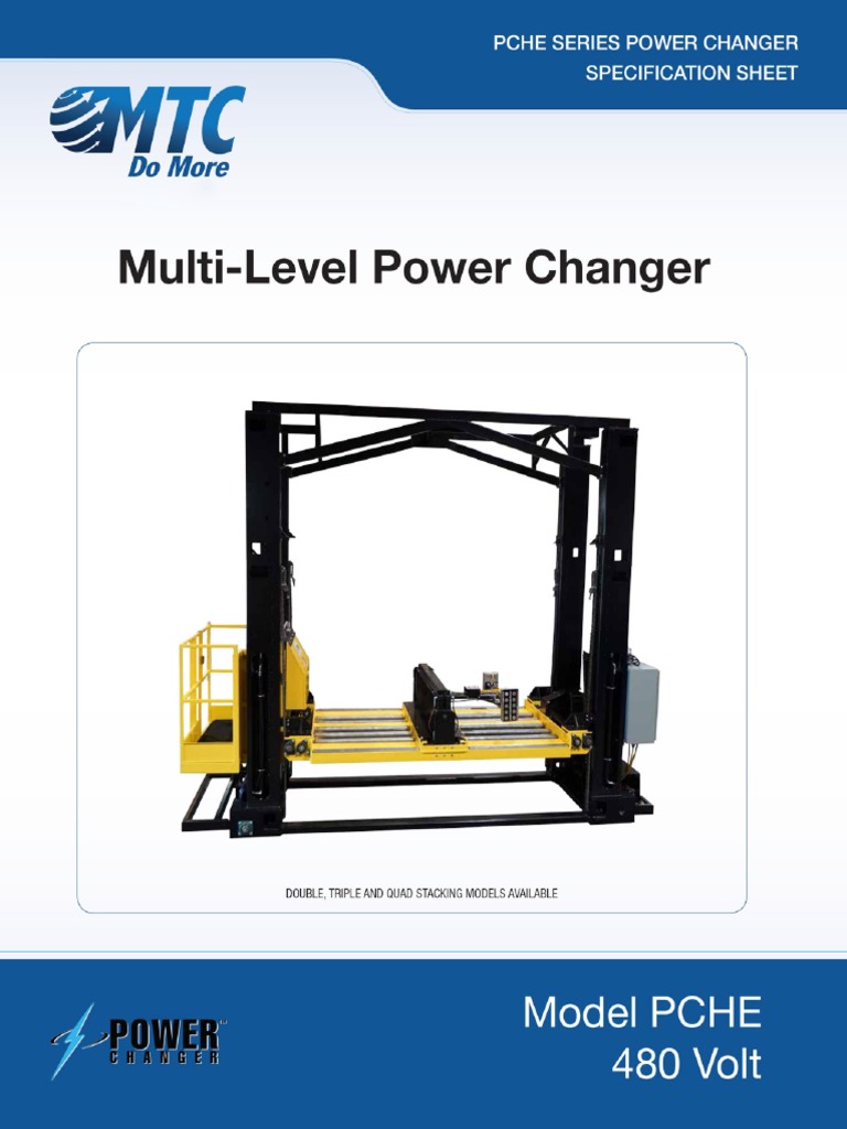 MTC Battery Changer Specifications Guide | PDF | Technology & Engineering