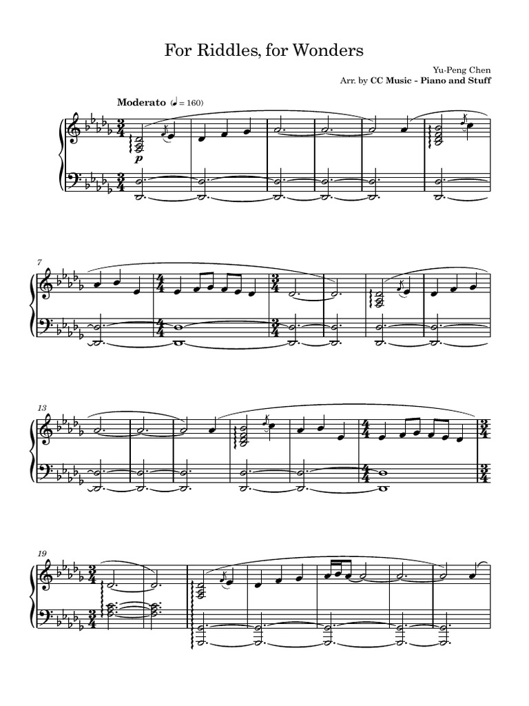 For Riddles, For Wonders | PDF