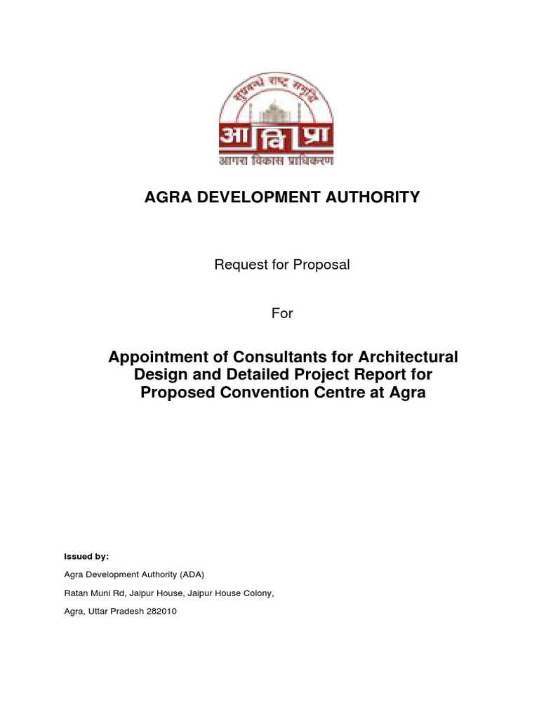 Tender Document | PDF | Request For Proposal | Feasibility Study