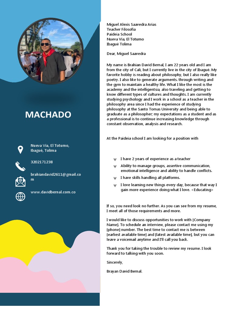 CV Brahian David Bernal | PDF | Neuroscience | Cognition