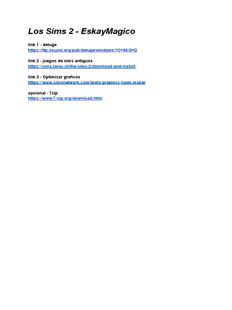 Los Sims 2 - EskayMagico | PDF