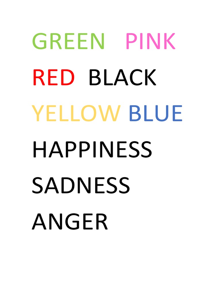 The Colour Monster | PDF