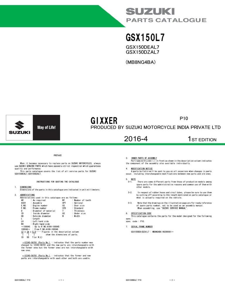 Gixxer 150 | PDF