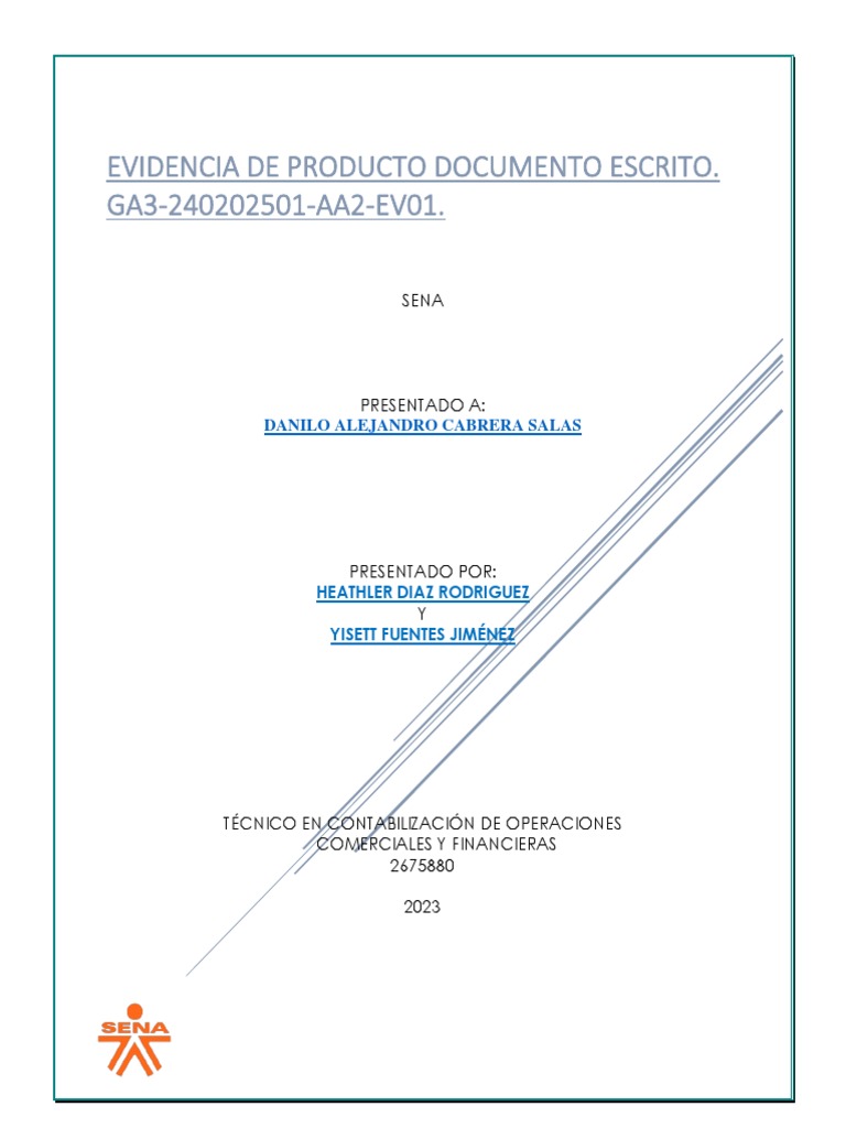 Evidencia de Producto Documento Escrito. GA3-240202501-AA2-EV01. | PDF | Centro de llamadas ...