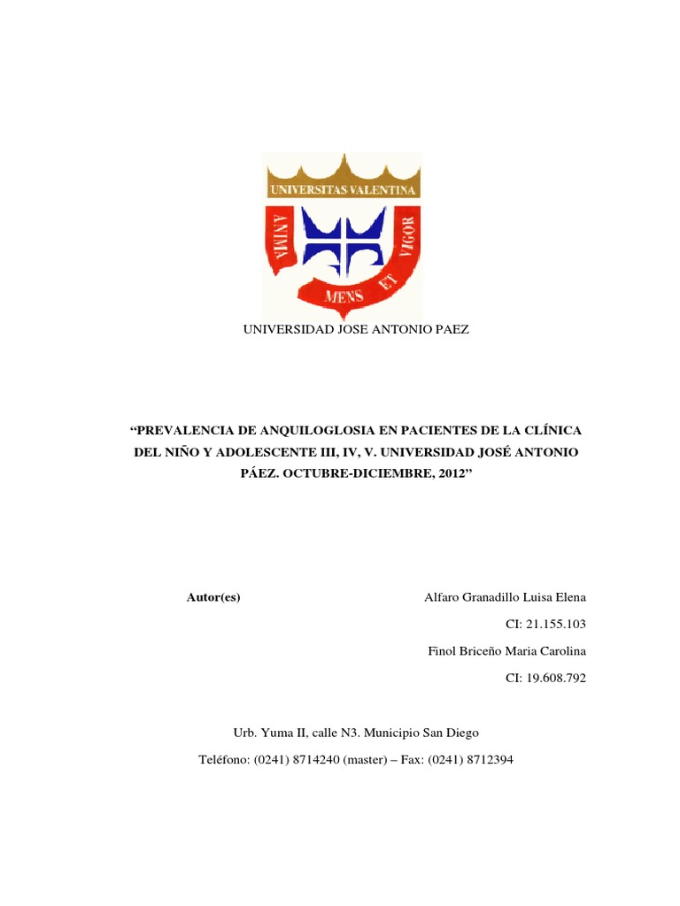 UNIVERSIDAD JOSE ANTONIO PAEZ | PDF