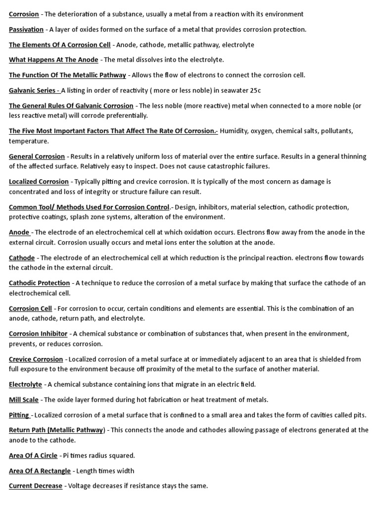 Nace CP1 Def and Answers | PDF
