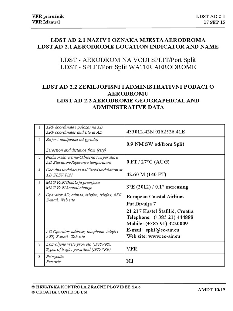 LDST | PDF | Visual Flight Rules | Aeronautics