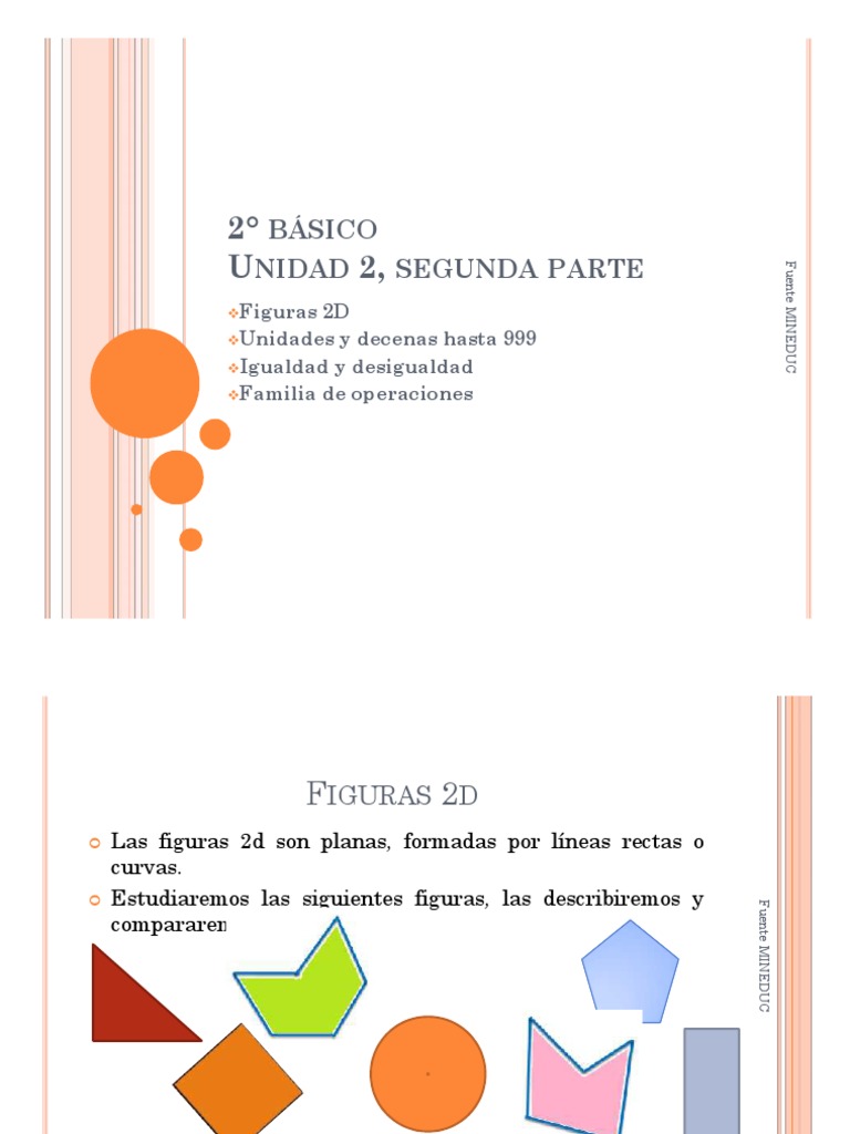 Figuras 2d Unidades y Decenas Hasta 999 Igualdad Basico 2 Basico Unidad ...