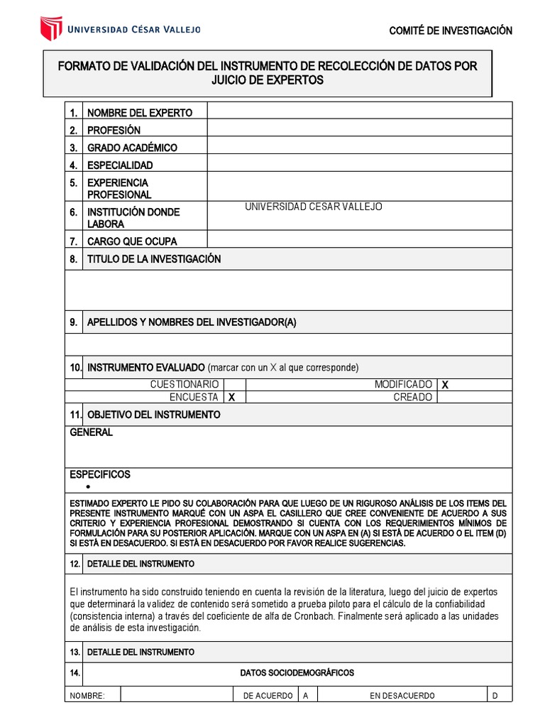 Ejemplo de Formato de Validacion Cap | PDF