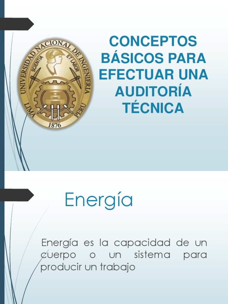 Conceptos Básicos Sobre Energía Eléctrica para Efectuar Una Auditoria ...