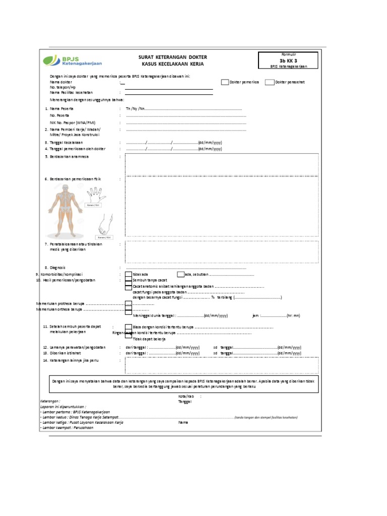 Formulir - 3bKK3 - BPJS - Ketenagakerjaan 21 | PDF