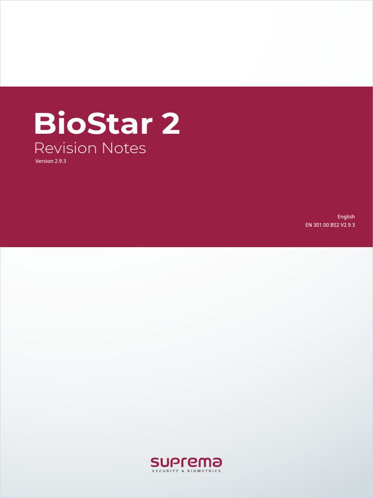 BioStar 2 Version 2.9.3 Upgrade Notes | PDF | Databases | Microsoft Sql ...