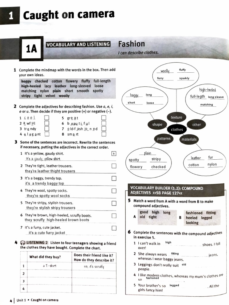 Solutions Intermediate WB Unit 1 | PDF