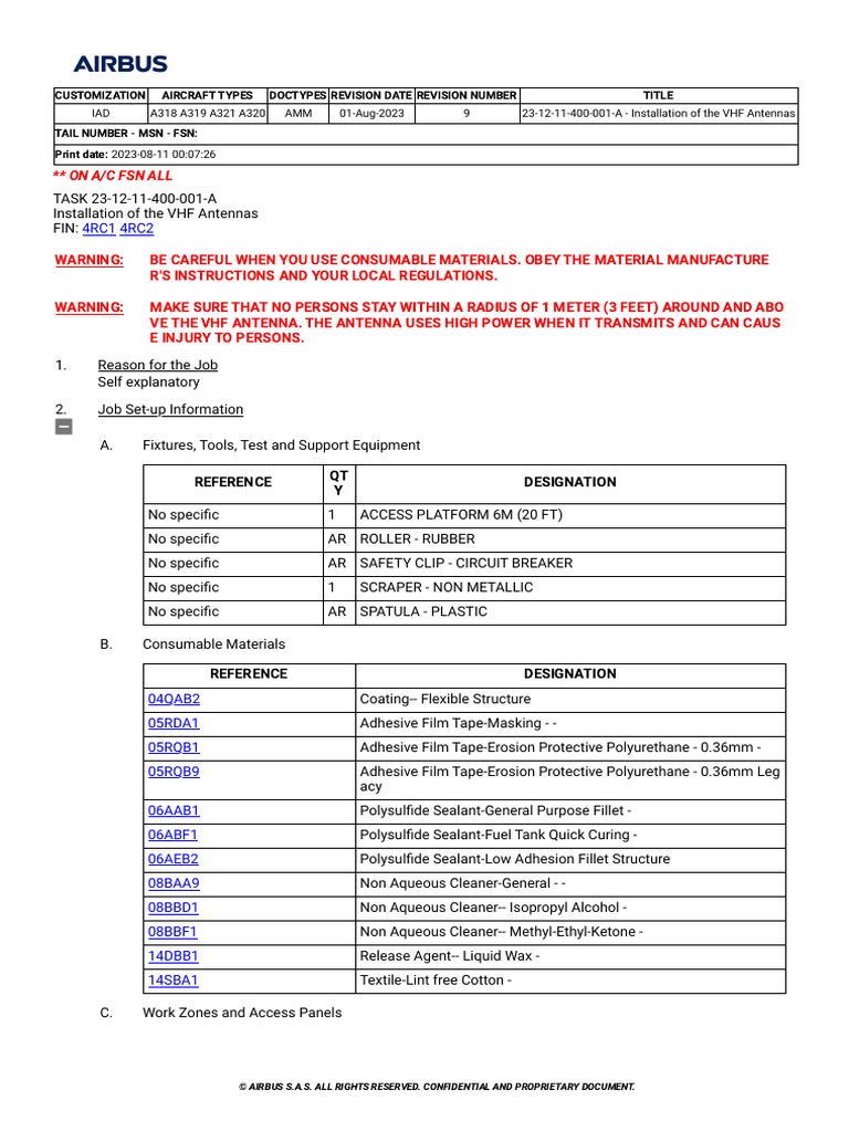 VHF Antenna Installation Guide | PDF | Science & Mathematics