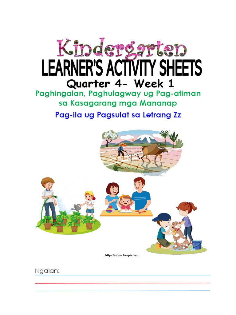 Q4 Week 1 - Kindergarten LAS For MDL | PDF