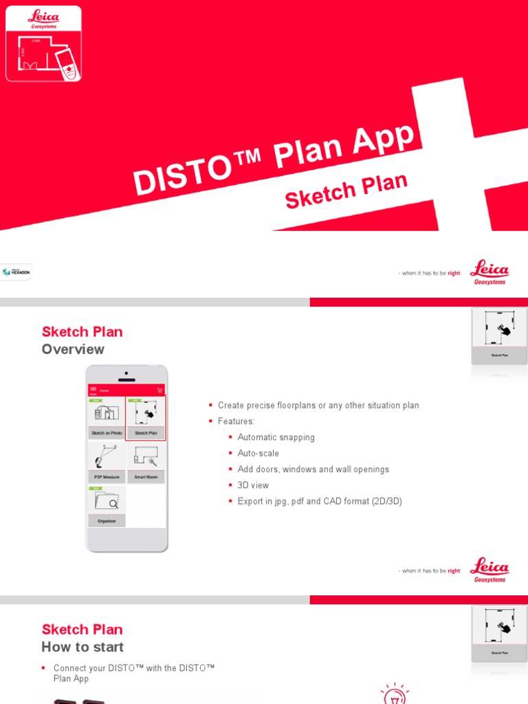 02 - DISTO Plan App - Sketch Plan - EN | PDF | Tablet Computer | I Pad