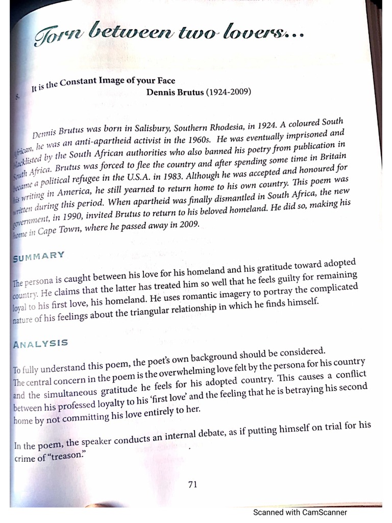 Constant Image of Your Face | PDF
