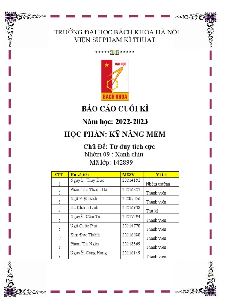 BẢN BÁO CÁO CUỐI KÌ- KNM | PDF