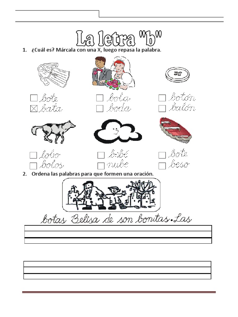 Oraciones Con B | PDF