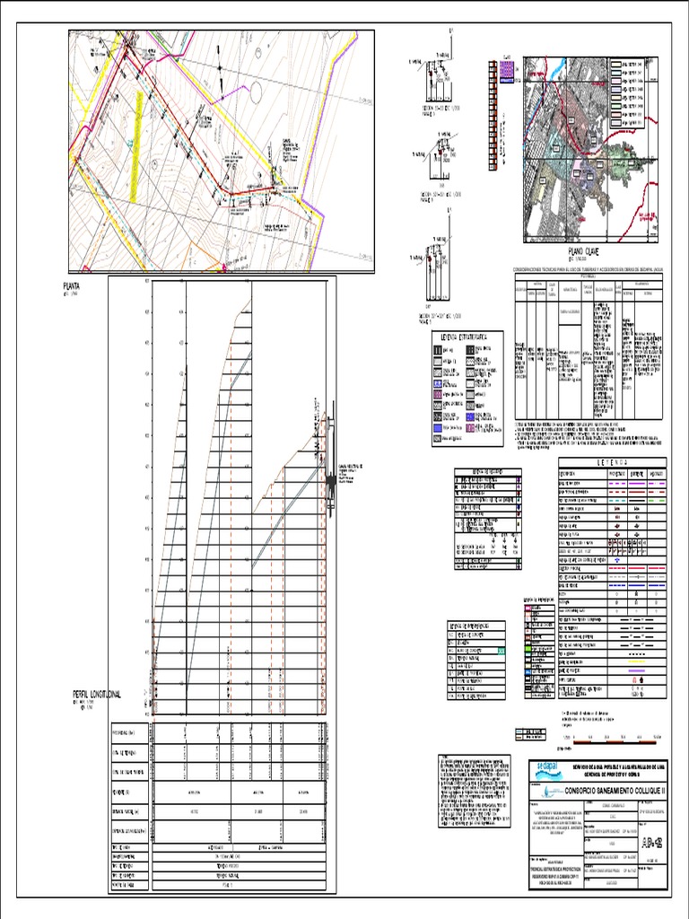 CAD - LAMINA 11 - CAMBIO TRAZO-Layout1 | PDF | Alcantarillado ...