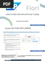 Finding SAP Fiori App Roles | PDF | Business