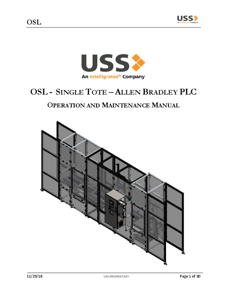 OSL Tote Stacking System Manual | PDF | Switch | Elevator