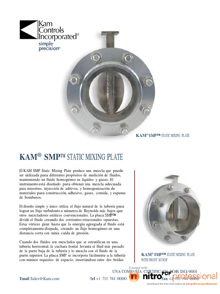 Placa de Mezcla Estática KAM SMP™ | PDF