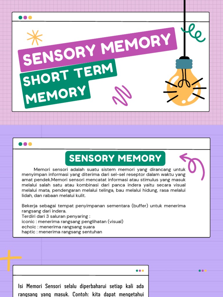 Sensory Memory Dan LTM | PDF