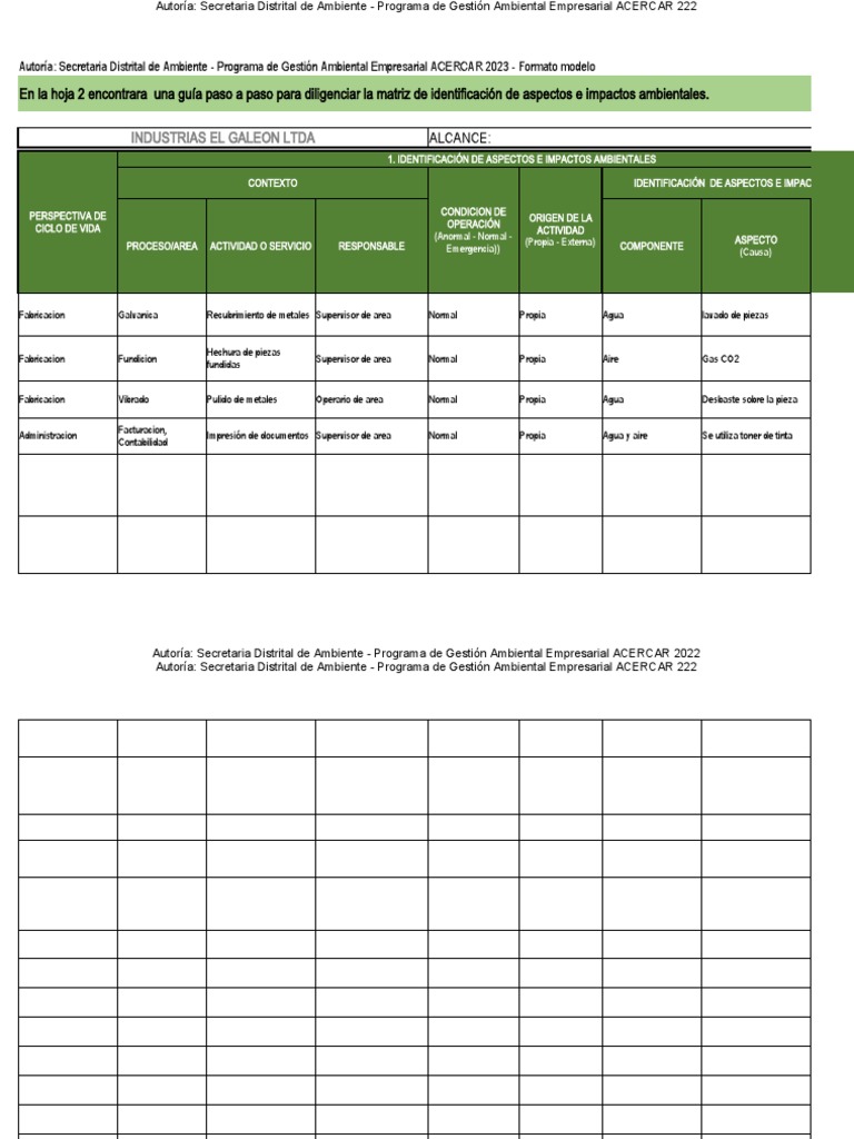 2.1 Formato Matriz de Aia Acercar 2023 | PDF